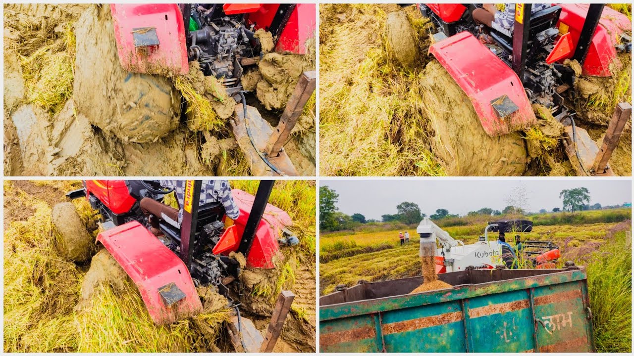 Day 5 / Chin Harvester / Tractor Bora Fass Gya 😱 Ab Kya Ho Gya / New ...