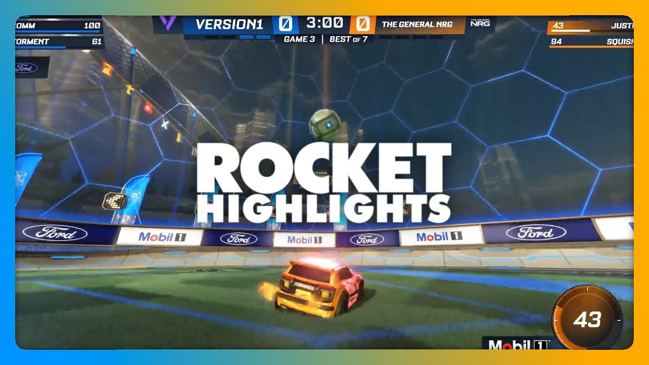 RLCS - VERSION1 vs NRG - Unbelievable Redirect From Justin! - YouTube