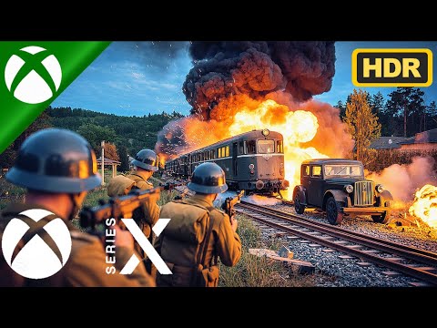 S.O.E WWII 1944 (Xbox Series X) Exploding A German Train [No HUD ...
