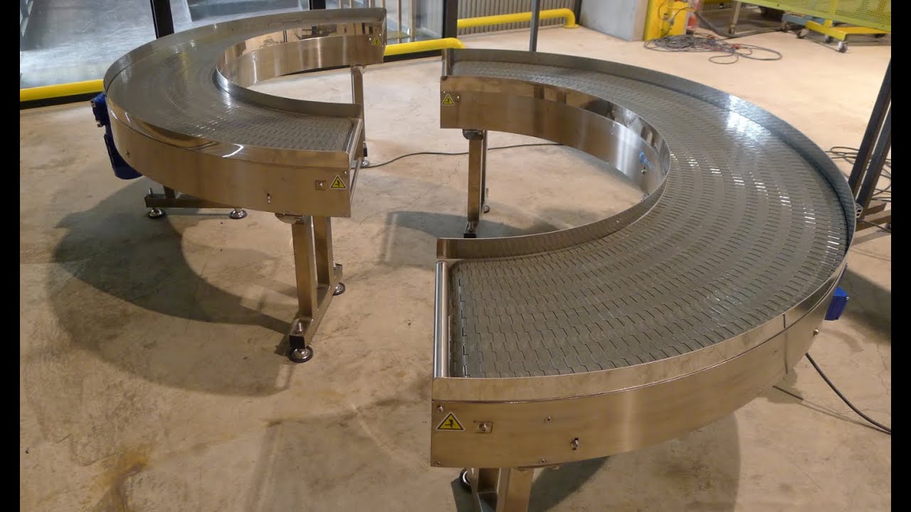 NEXUS Curve Conveyor - 180 Degree & 400 MM Width - Stainless Steel ...