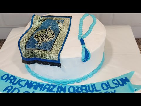 Ramazan bayramına özəl tort dekoru Şeker xəmirli şəkili necə istifadə edek? Ən ince detalları ilə