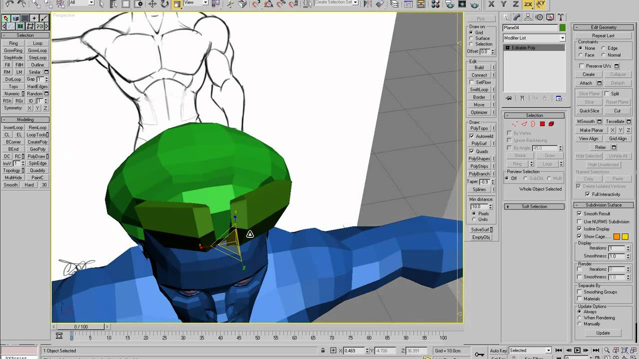 3ds max advanced character modeling part 15 of 19 - YouTube