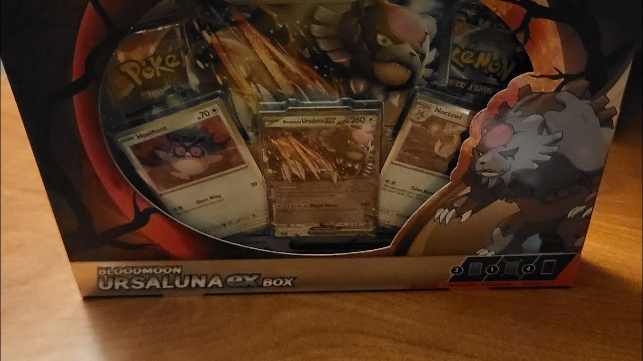 pokemon ursaluna ex box 1pack opening - YouTube