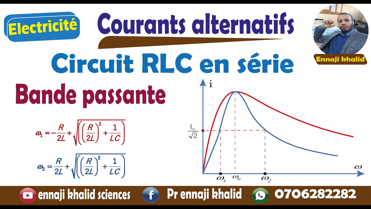 Bande passante Circuit RLC en série - YouTube