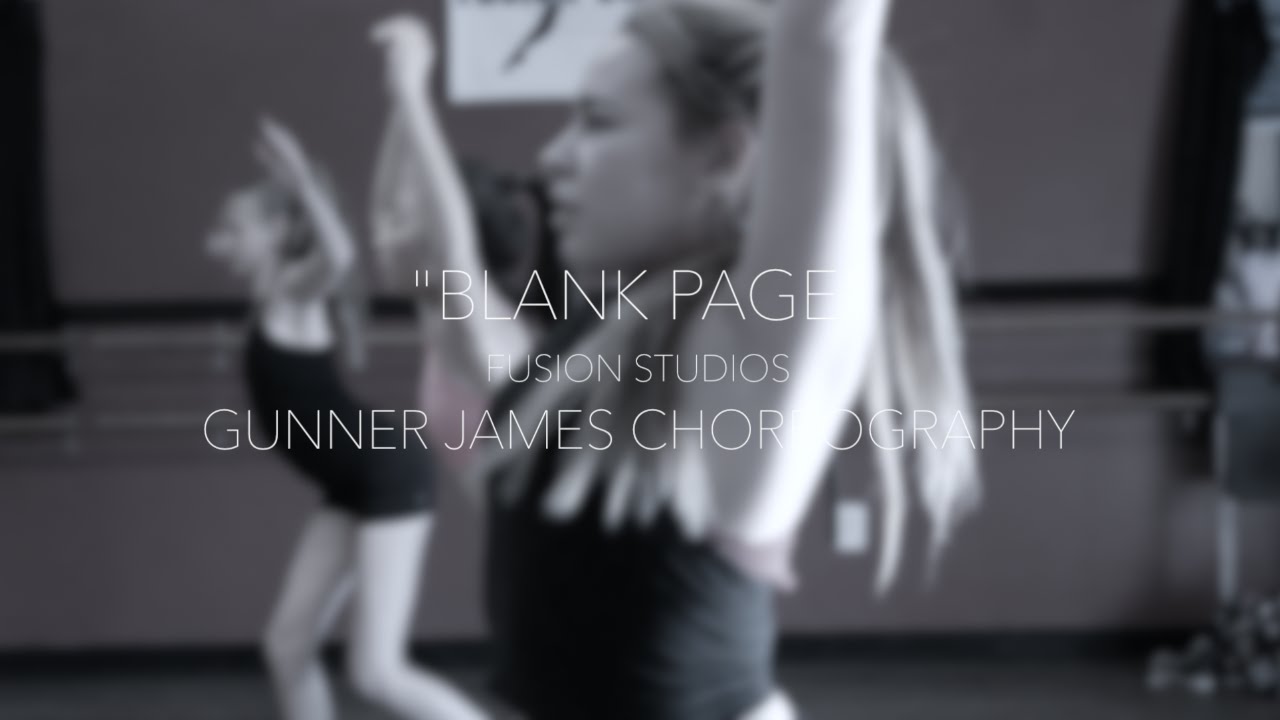 BLANK PAGE | FEAT. KYLIE TUTTLE | GUNNER JAMES CHOREOGRAPHY - YouTube