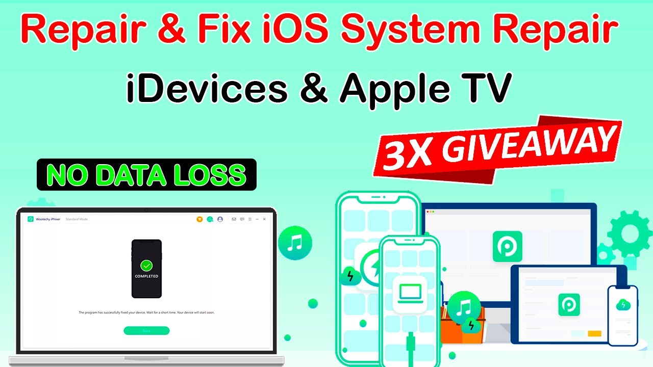 How to Fix iPhone/Repair iOS system issues Apple Logo Stuck/Black ...