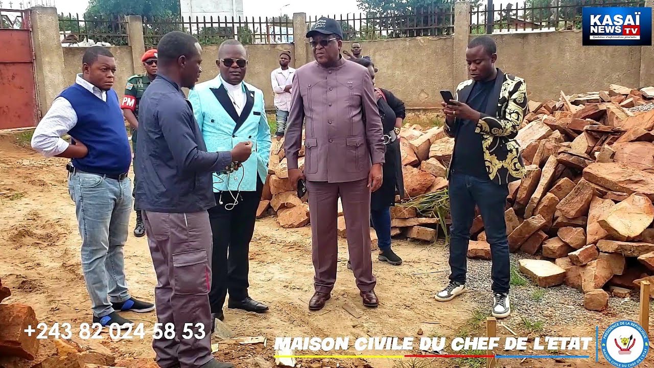 Mcce. Dir Felicien Muleba visite le Chantier du Musée Étienne ...