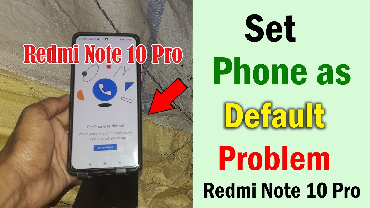 How to solve set phone as default in redmi note 10 pro 100% problem ...