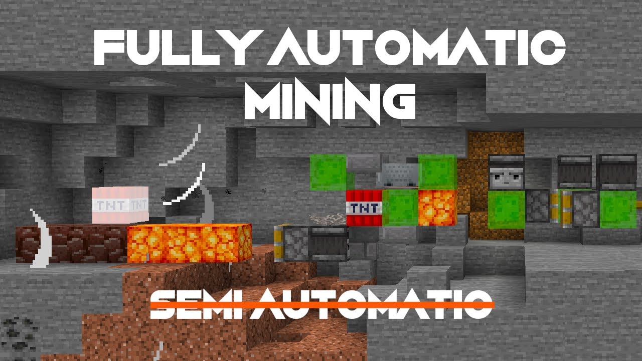 I created a fully automatic mining machine where you don't have to do ...