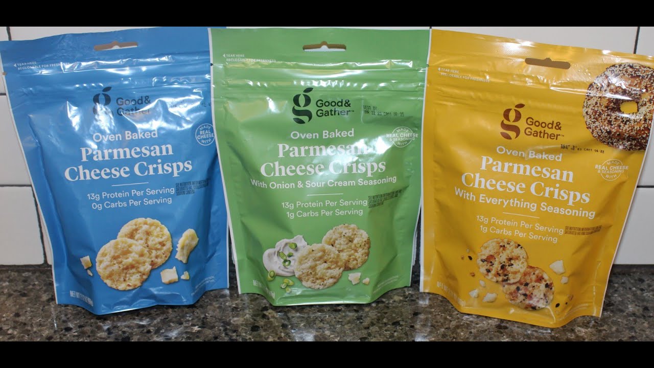 Good & Gather (Target) Parmesan Cheese Crisps: Original, Onion & Sour ...