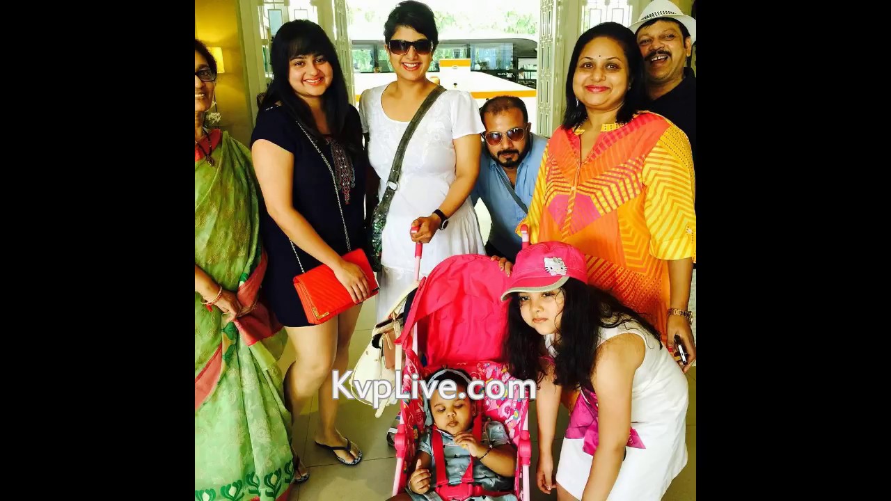 Actress Rambha Cute Daughters and Husband Family Photos | KvpLive - YouTube