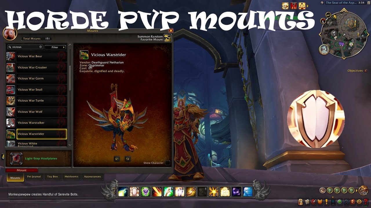 How To Acquire PVP Vicious Mount Set For Any Class! W/ Thorough ...