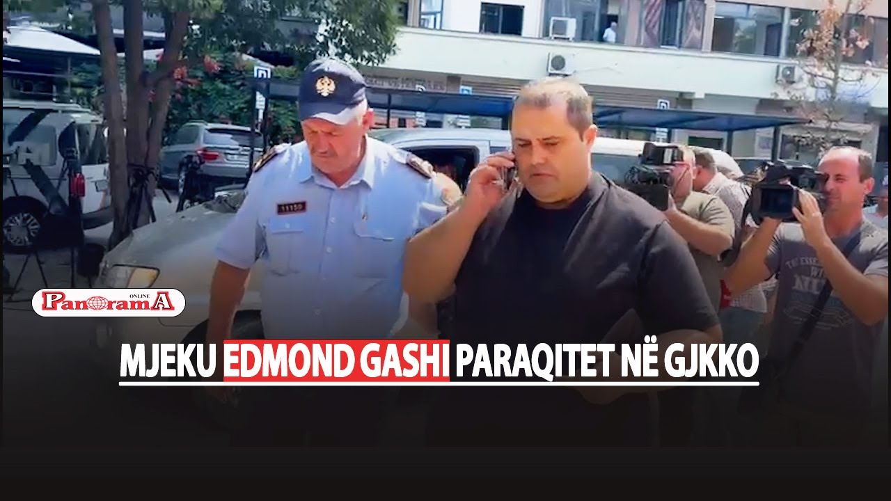 Mjeku Edmond Gashi paraqitet në GJKKO, "kyç" gojën para mediave - YouTube