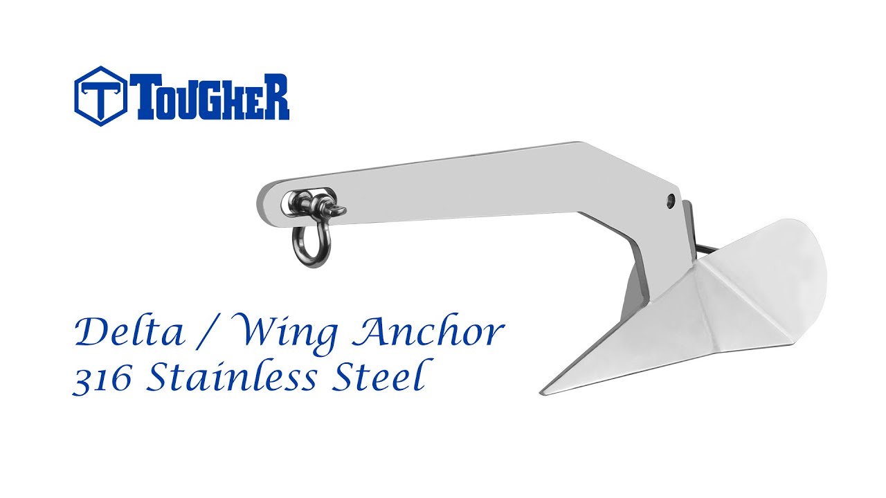 TOUGHER Delta / Wing Anchor 316 Stainless Steel - YouTube