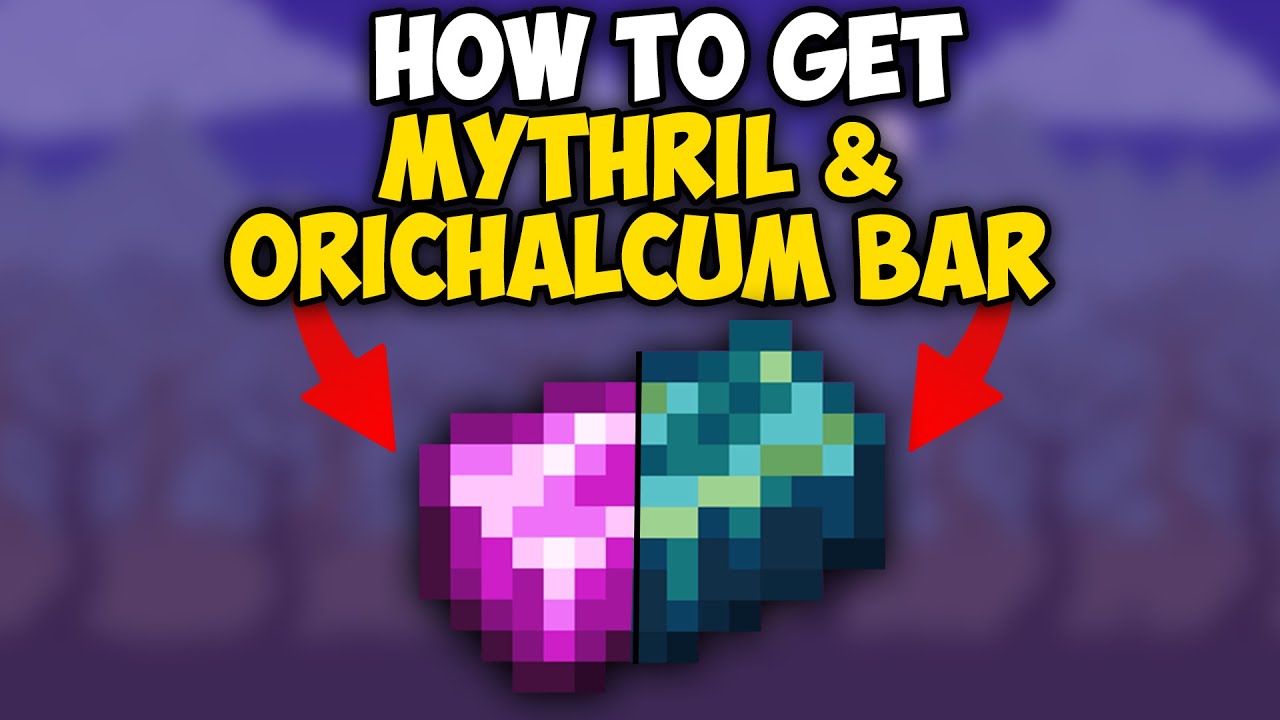 How To Get Mythril & Orichalcum Bars in Terraria 1.4.4.9 | Mythril ore terraria - YouTube