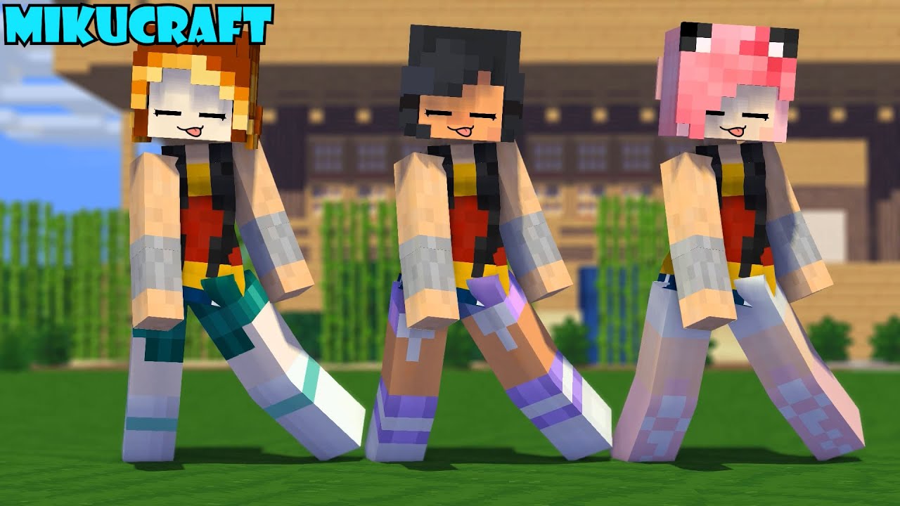 Just Dance Wonderwoman APhmau, kim and Kawaii chan - Minecraft Animation #shorts - YouTube