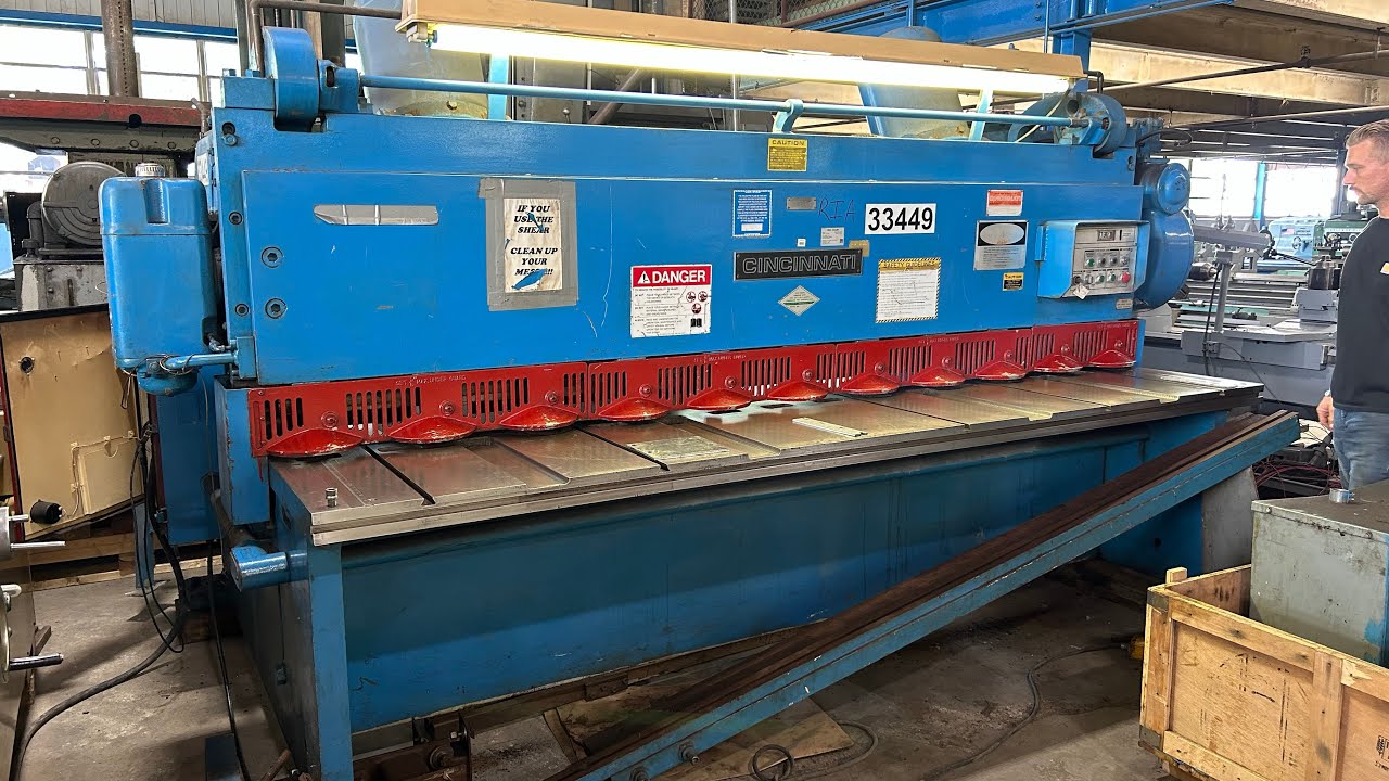10’, 3/8” CINCINNATI mechanical Shear, 1977 - YouTube