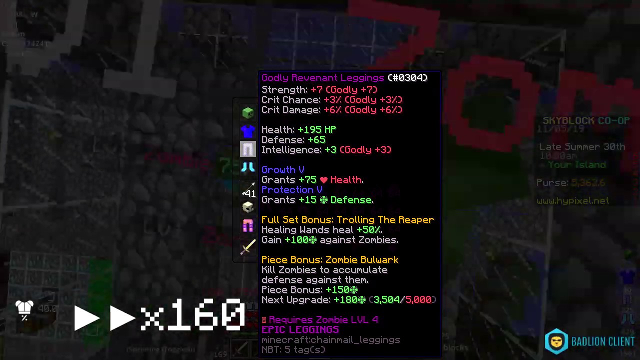 How to Level up Revenant Armor While AFK | Hypixel Skyblock - YouTube