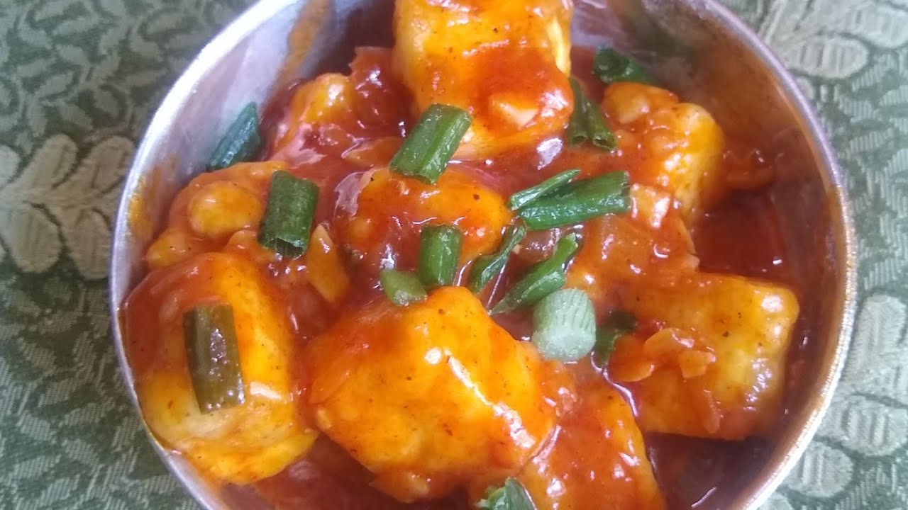 chilli paneer gravy recipe - YouTube