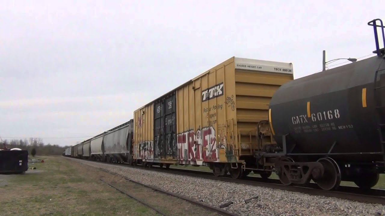 CSX 7685 South at Earlington, KY 4/5/15 (HD) - YouTube