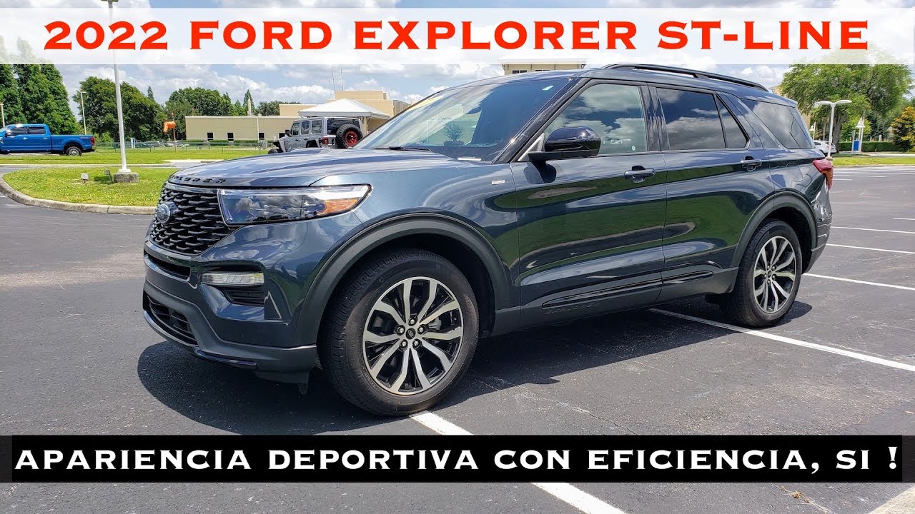 2022 Ford Explorer ST-Line 2.3L RWD - Resena Y Manejo POV - Apariencia ...