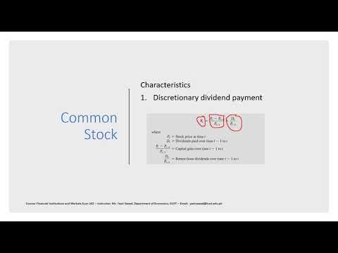 Understanding Shares and basic characteristics of Common Shares. Stock ...