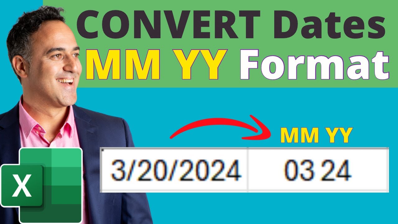 How to Format a Date to Month and Year (MM YY) in Excel - YouTube