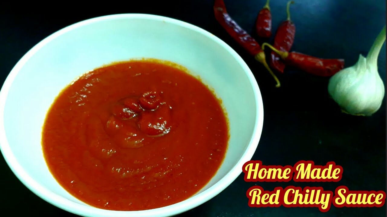 How To Make Easy Red Chilli Sauce At Home || Chilli Sauce At Home ...