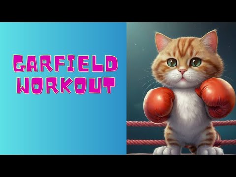 Cat Garfield workout😸🥊 - YouTube