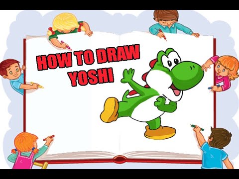 HOW TO DRAW YOSHI | SUPER MARIO BROS GAME DRAWING | EASY DRAWING ...