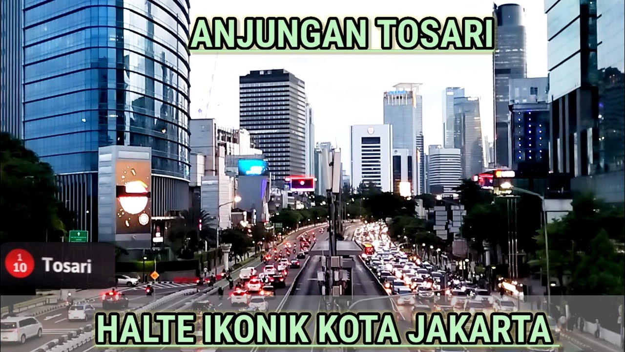 Halte Ikonik Di kota Jakarta #tosari #haltebusway - YouTube