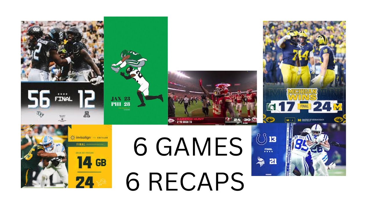 BIG 6 GAMES AND BIG 6 RECAPS - YouTube