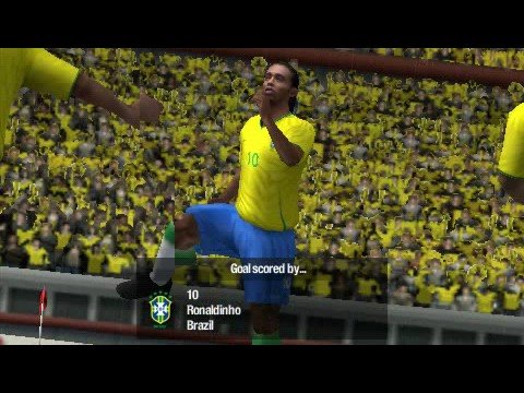 PSP FIFA 09 Gameplay Brasil VS Argentina HQ Beautiful Goals!! - YouTube