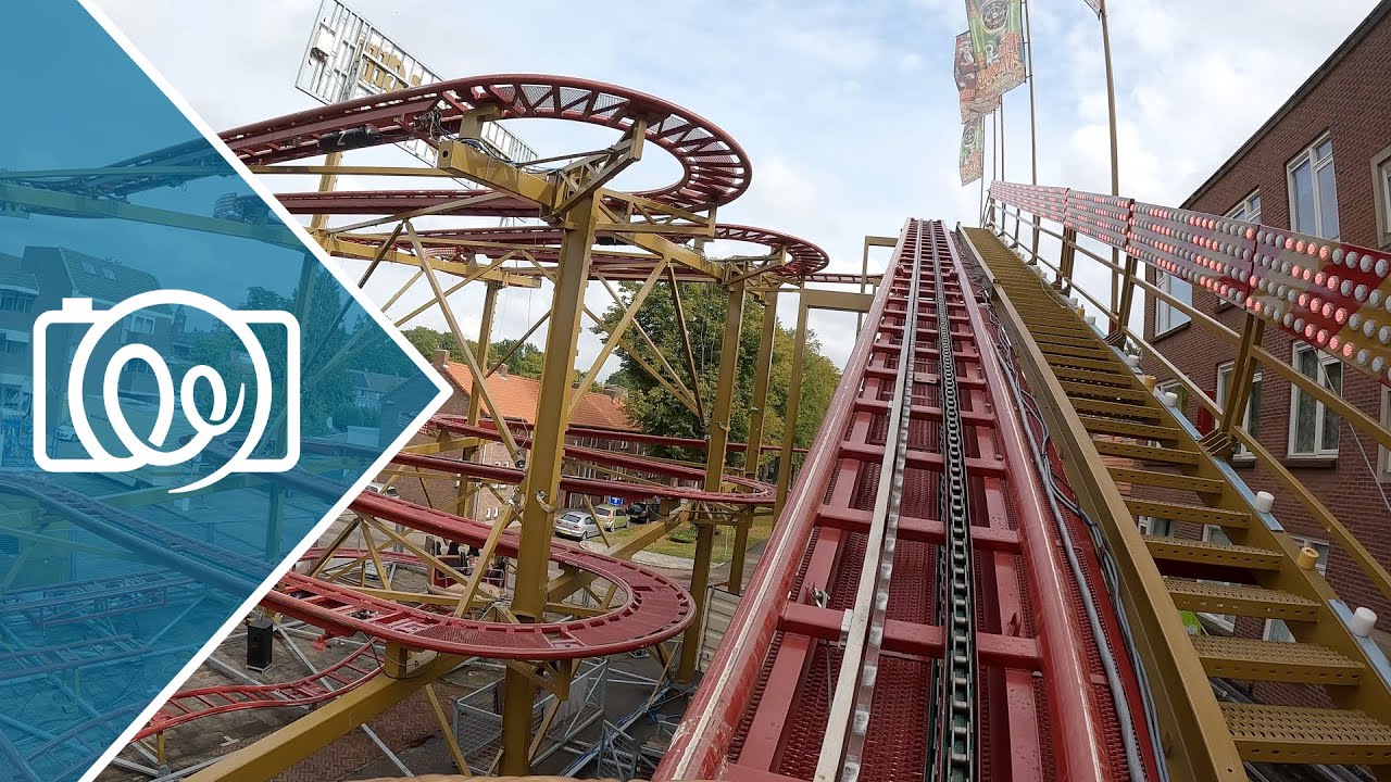 Time Machine - The Coaster (Spinning Coaster, Buwalda) @ Kermis Weert 2022 - 4K Onride / POV ...