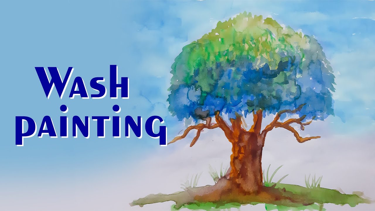 Wash Painting Technique - YouTube