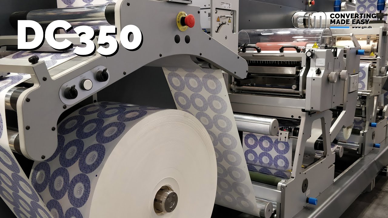 GM NEW DC350 - Fully Integrated Converting Line for Labels - YouTube