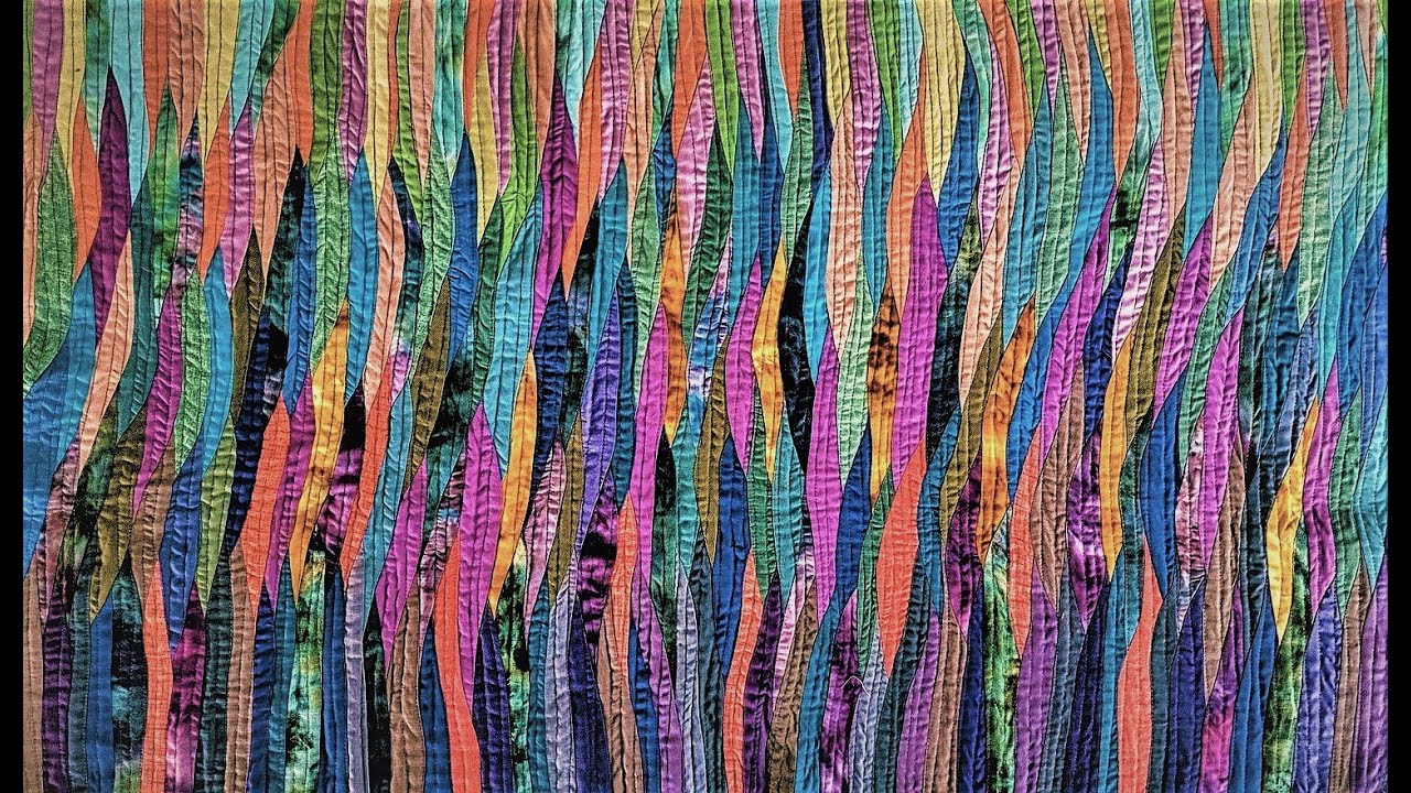 Creating Large Wave Landscape Art Quilts - YouTube