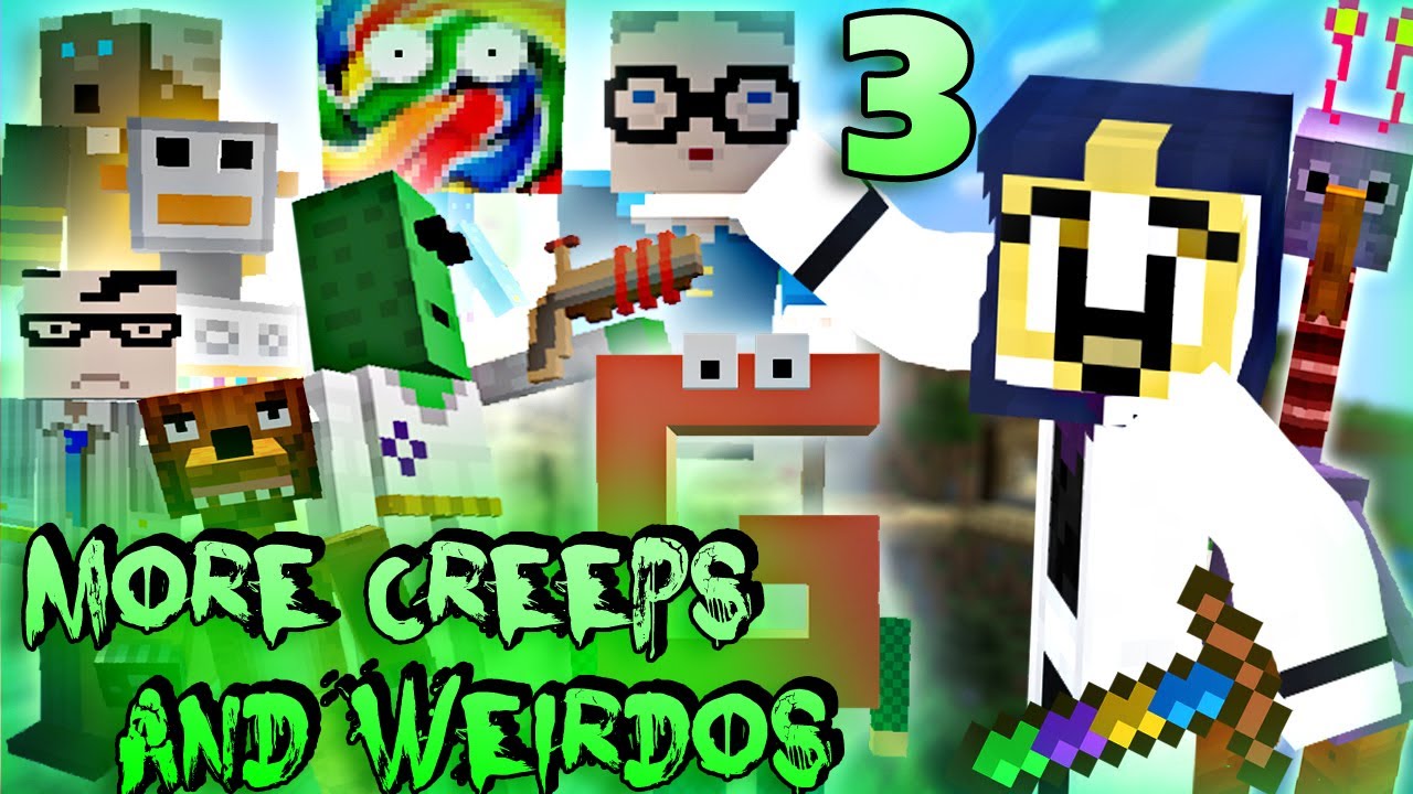 MINECRAFT [V1.2.5] More Creeps and Weirdos Mod Showcase Part 3 - YouTube
