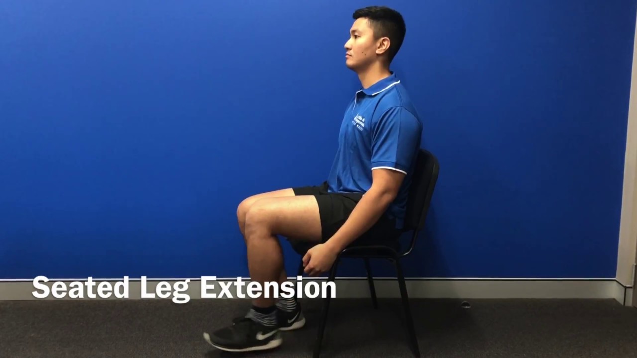 Exercise of the Month: Seated Leg Extension - YouTube