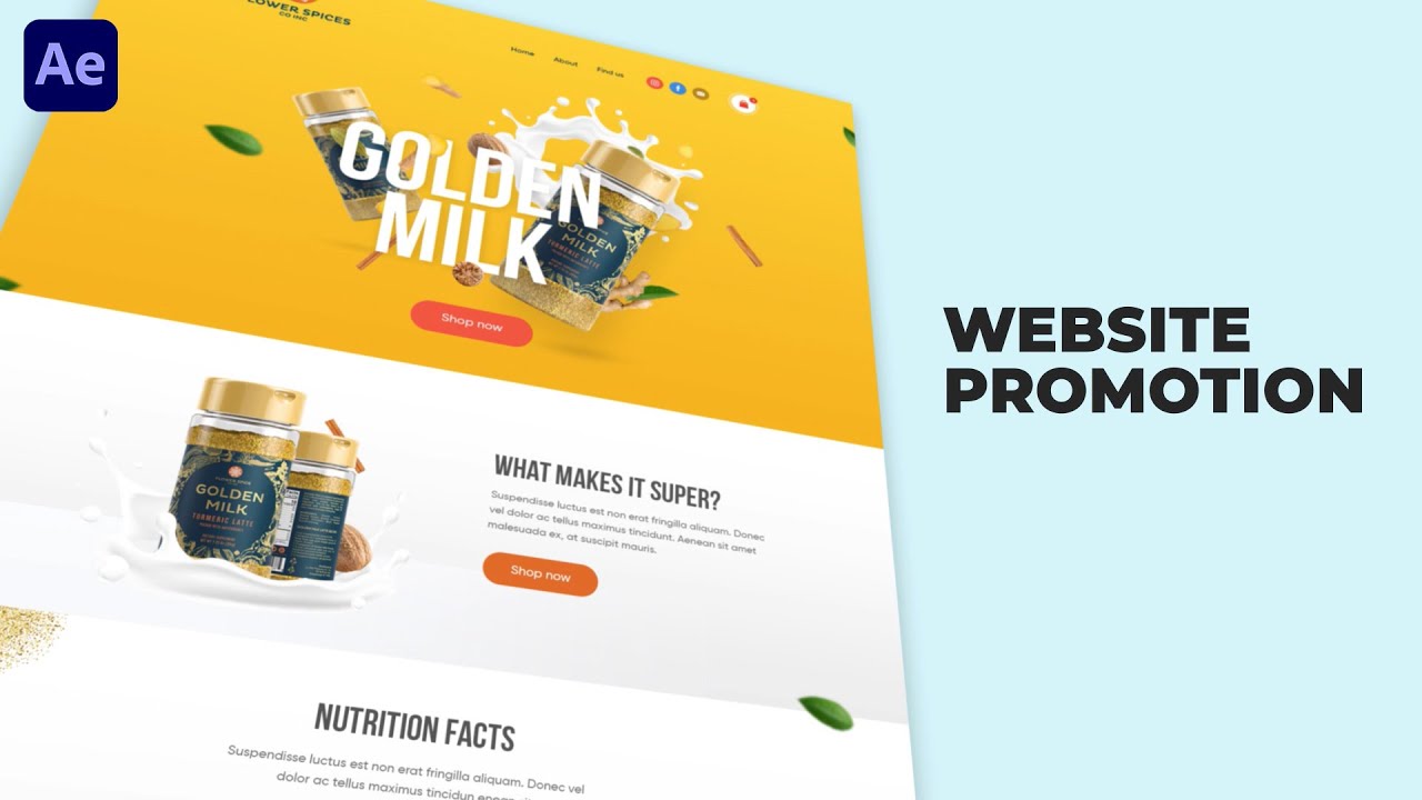 New Website Promo In After Effects | After Effects Tutorial | Effect ...