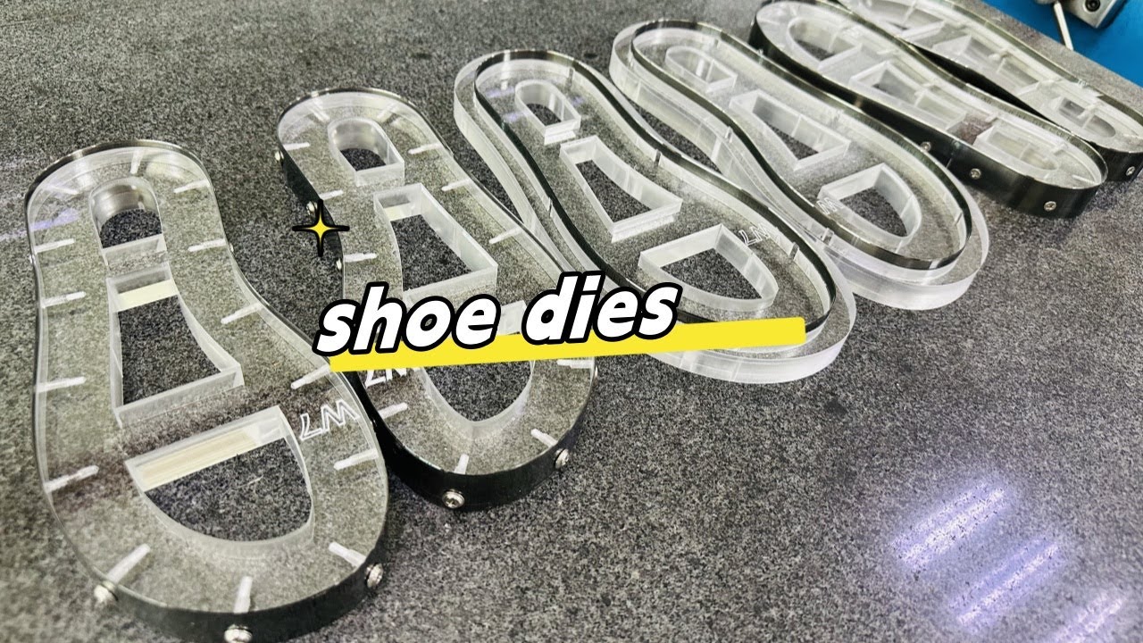 How To Make Acrylic Shoes Dies ByTSD Laser Die Making Machine Shoe Die ...