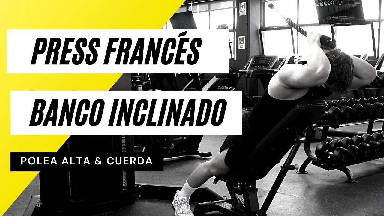 Press Francés en Banco Inclinado en Polea Alta con Cuerda - IVOPHYSICAL ...