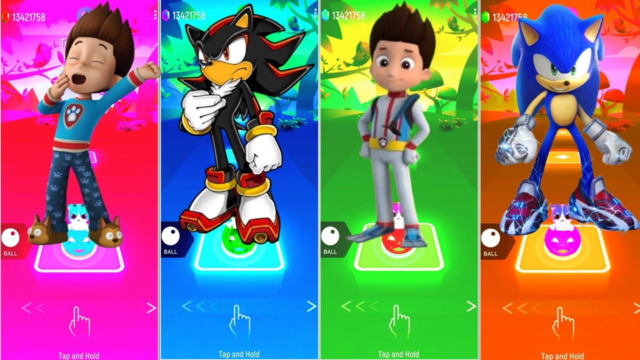paw Patrol Ryder 🆚 Sonic Shadow 🆚 Paw Patrol Rubble 🆚 Sonic Prime 🎧🎵 ...