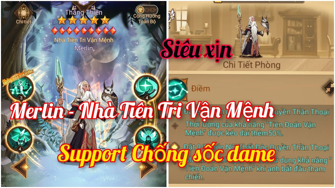 Afk Arena | Merlin - Ngưỡng Sức mạnh và Vị thế mảnh ghép không thể ...