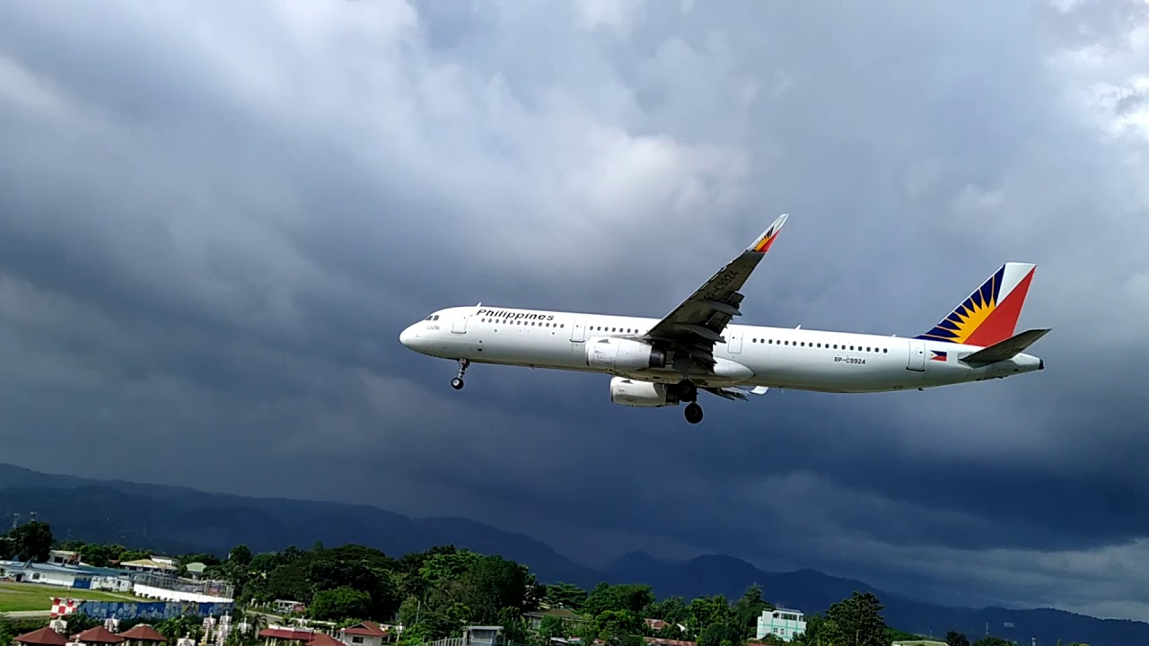 PAL Express A321-231 Landing in Zamboanga (RP-C9924) - YouTube