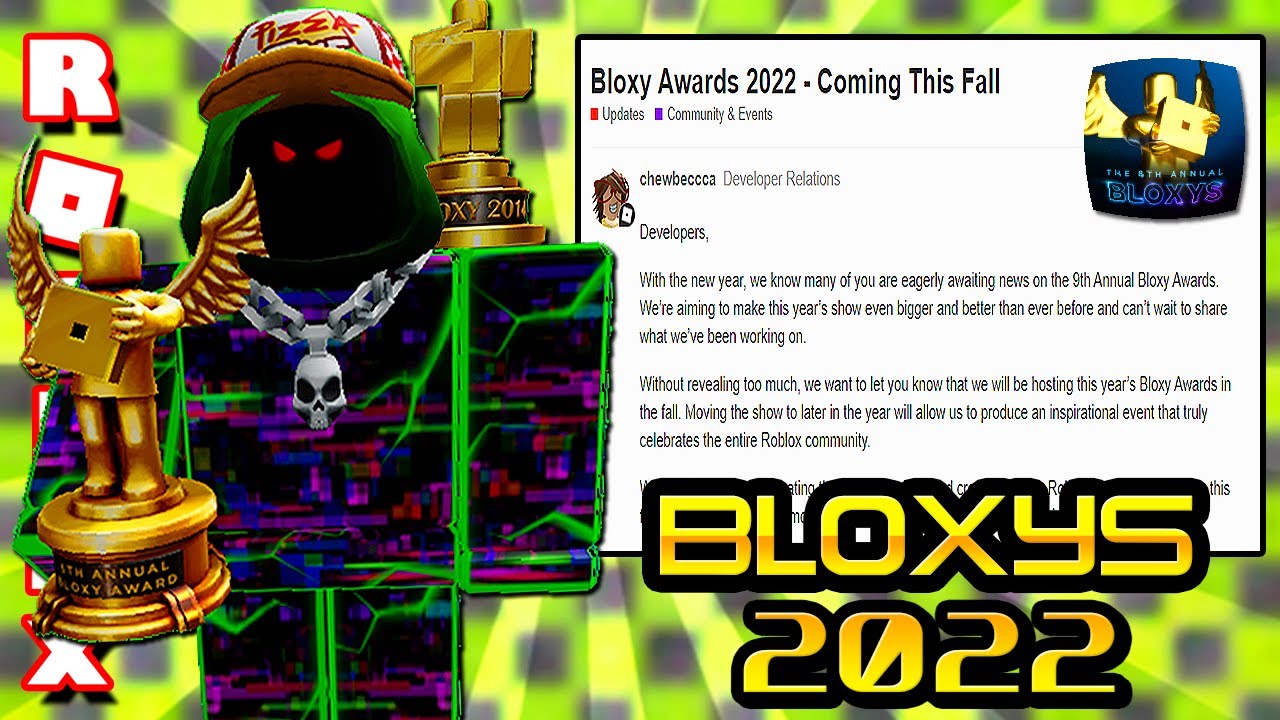 ¡VUELVEN LOS BLOXY AWARDS A ROBLOX! 🏆 - YouTube
