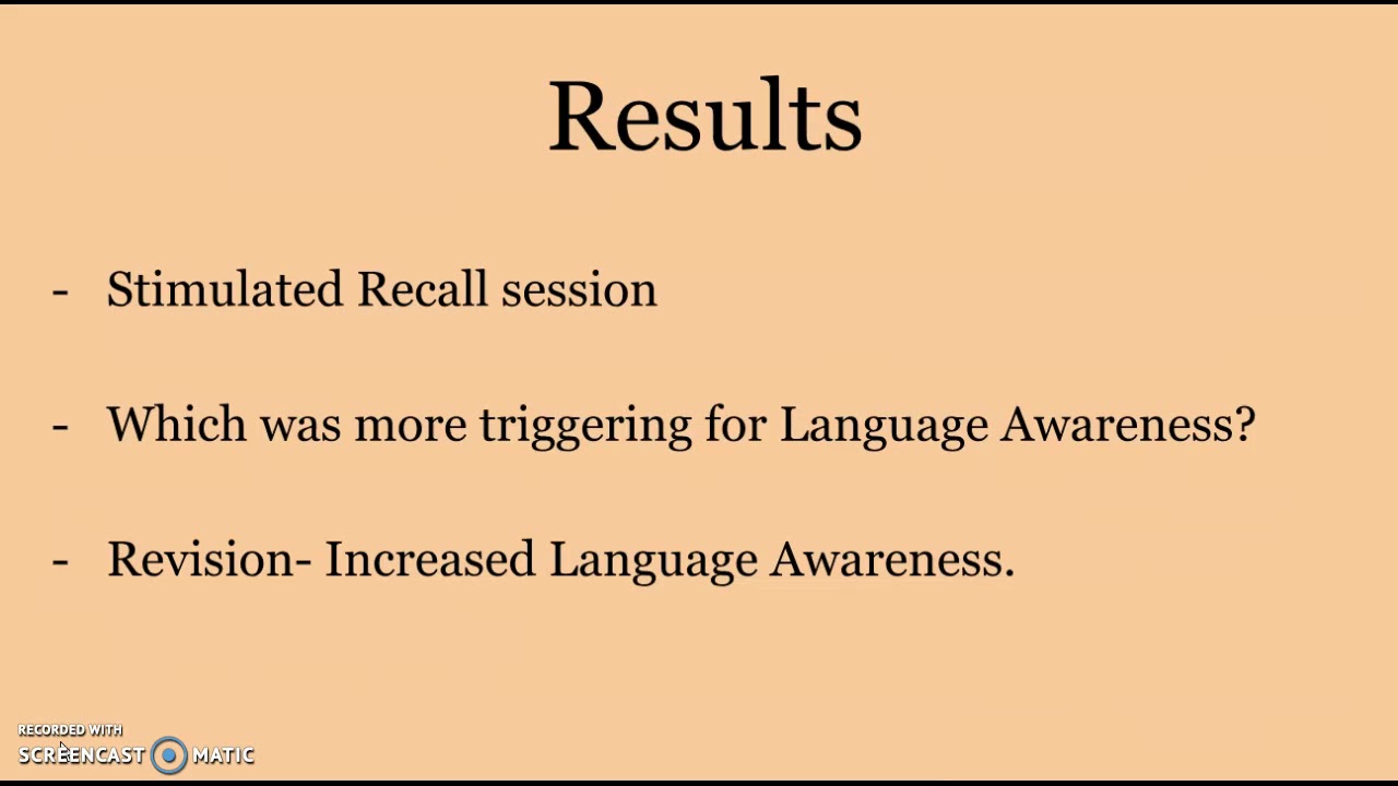 Language Awareness- Video Presentation - YouTube