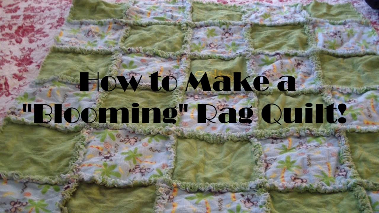 From the Vault: Blooming Flannel Rag Quilt Tutorial! So Easy and So ...