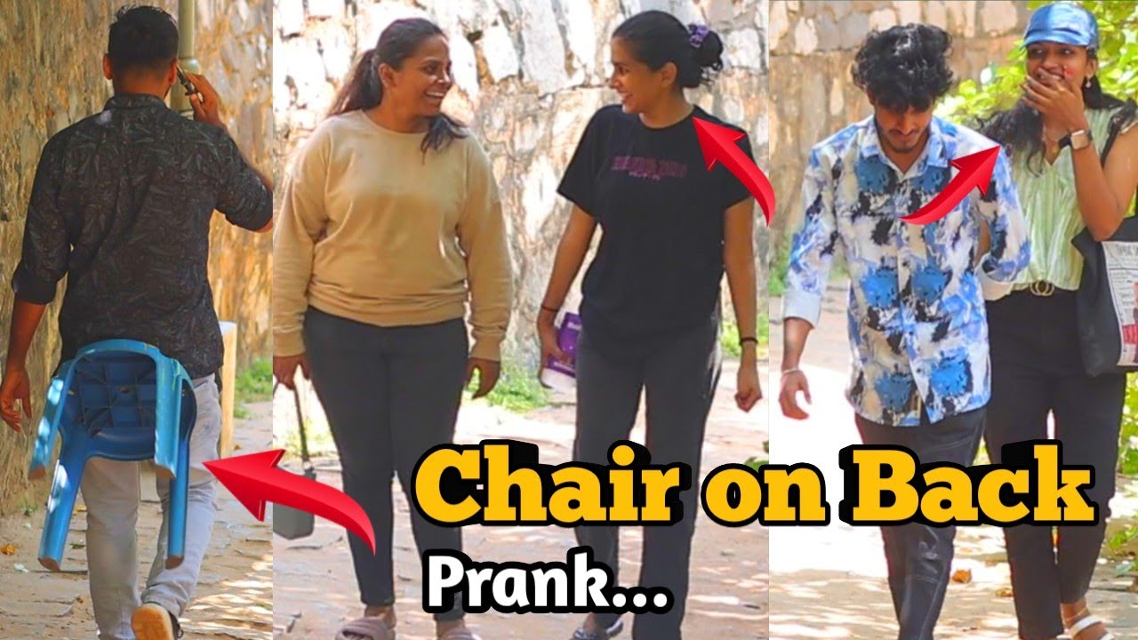 Chair on Back Prank 😂 | Fun Video - YouTube