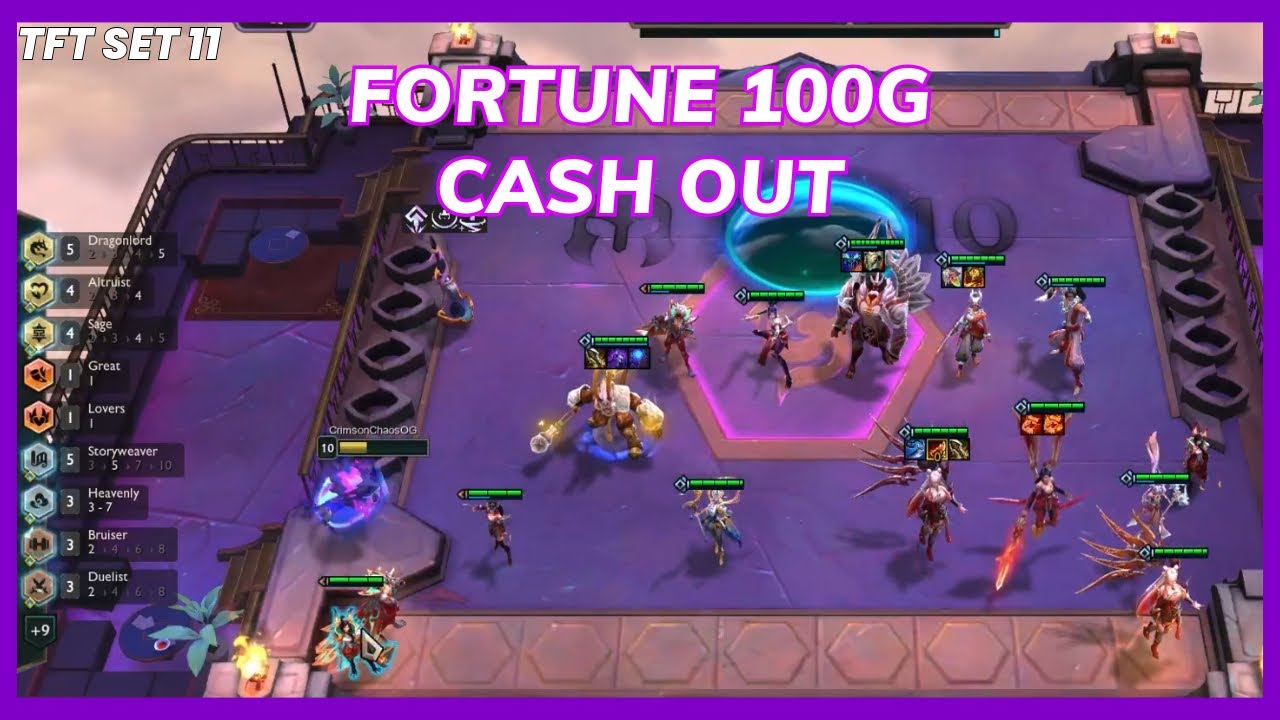 TFT New Fortune Cash Out! 100 Gold! (Patch 14.8) - YouTube